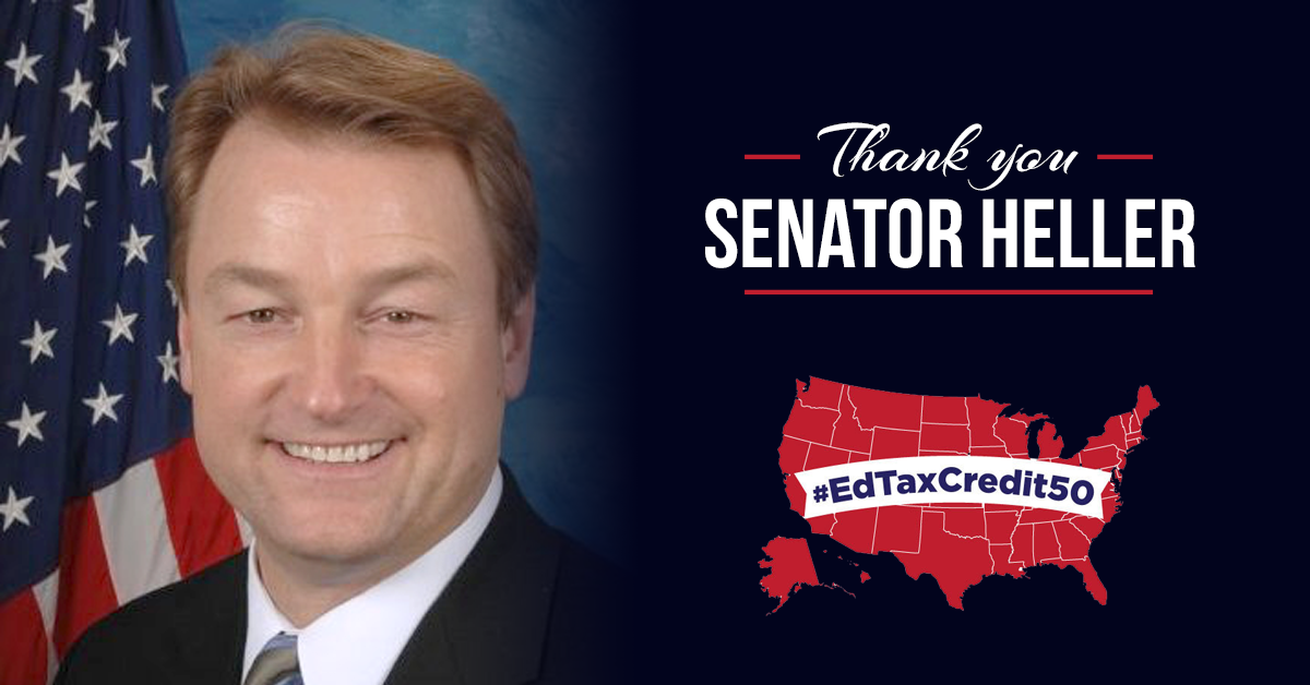 Thank Senator Dean Heller for Voting to Help Our Kids – My Kid's Future
